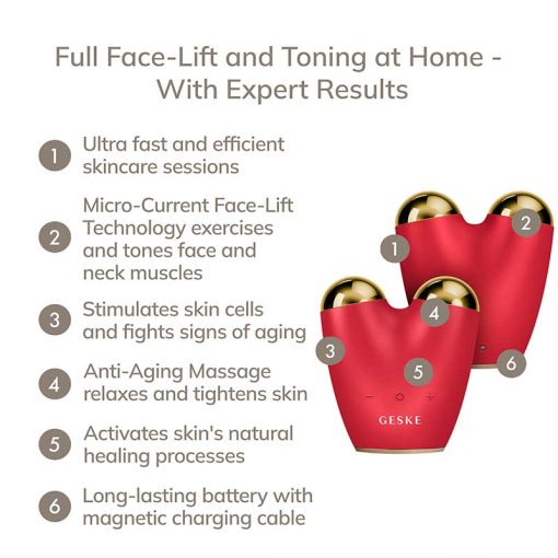 GESKE | MicroCurrent Face Lifter | 6 In 1 "Special Edition"