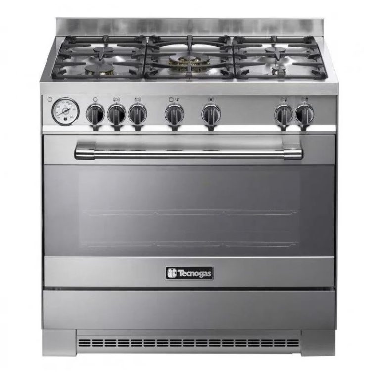 TECNOGAS P1X86G5VC COOKER 5 BURNERS SILVER 80CM | Beytech